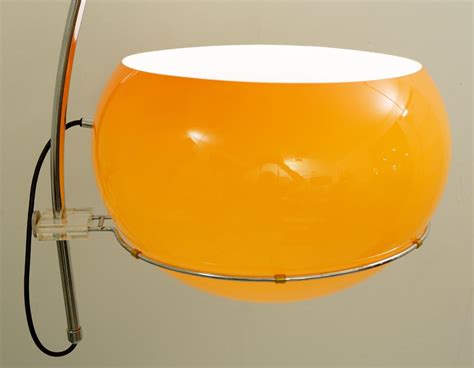 Orange Arc Floor Lamp At 1stdibs Orange Floor Lamp Orange Arc Lamp