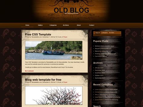 Html Css Templates For Free Downloading Old Blog Free Html Templates Free Css Templates And More