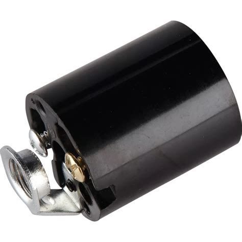 Leviton Keyless Medium Base Black Lamp Socket Do It Best