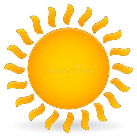 Bright Yellow Sun Clip Art Stock Illustration Illustration Of Bright