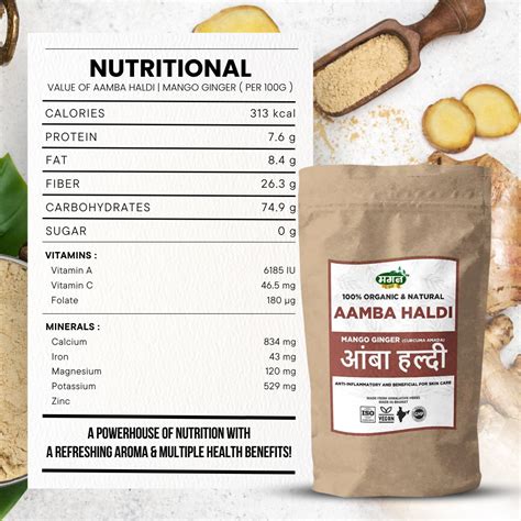 Aamba Haldi Mango Ginger आंबा हल्दी Organic Green Tea Pure