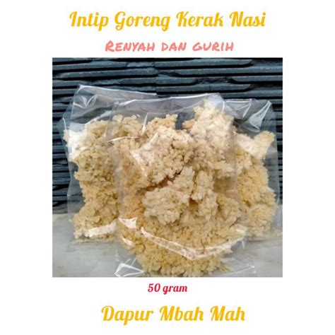 Jual Intip Goreng 50 Gram Renyah Dan Gurih Kerak Nasi Krupuk