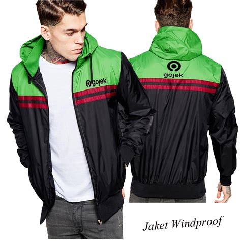 Jual Jaket Windproof Pria Jaket Go Jek Jakey Ojol Gojek Jaket Ojek