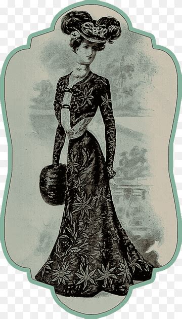 에드워드 시대 1900 년대 빅토리아 시대 1910 년대 벨 에포크 드레스 유행 패션 일러스트 패션 디자인 Png Pngwing