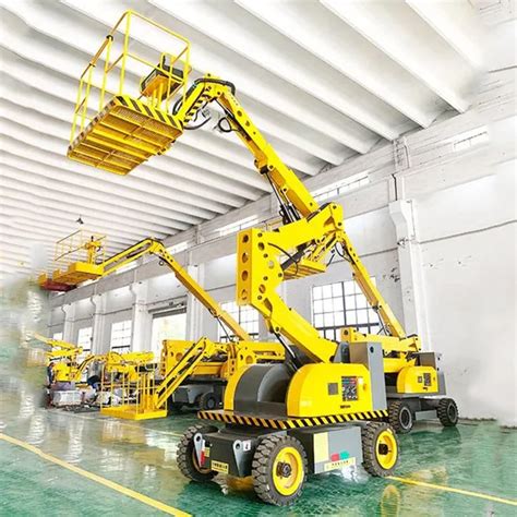 Self Walking Mobile Lifting Platform Shear Fork Hydraulic Lift Line Cargo Handling Elevator