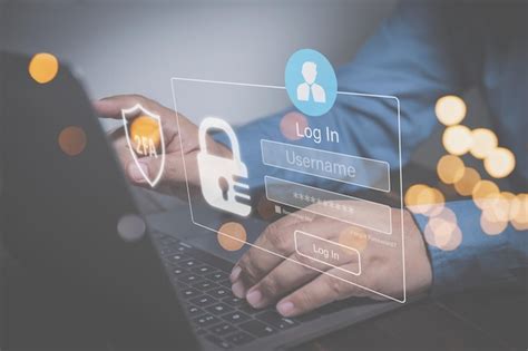 Premium Photo Concept Of Cyber Security User Type Login And Password