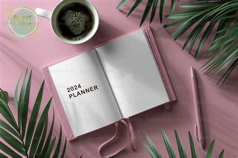 Open Notebook Planner Mockup Graphic By Thebest Mockup · Creative Fabrica
