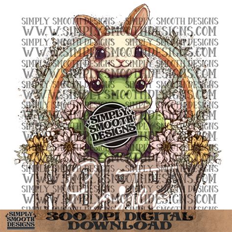 Happy Easter Frog Bunny Simply Smooth Designs