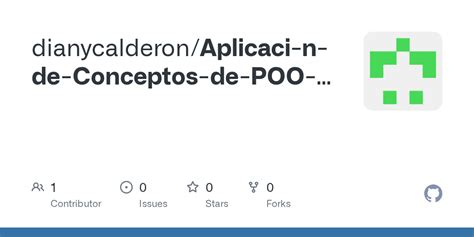 Github Dianycalderonaplicaci N De Conceptos De Poo En Python