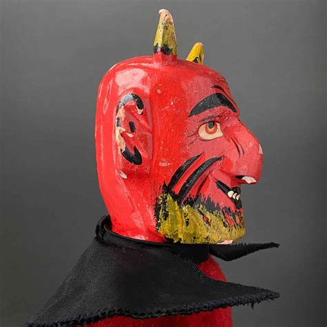 Devil Hand Puppet ~ Early 1900s Punch And Judy Show Once Upon A Puppet