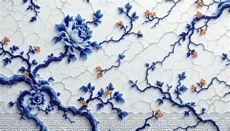Free Blue Porcelain Pattern Image Ceramic Porcelain Pattern