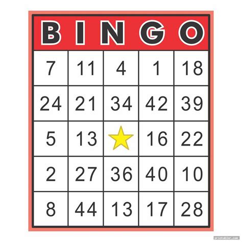 Printable Bingo Call Sheet