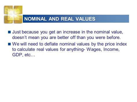 Nominal And Real Values Ppt Download