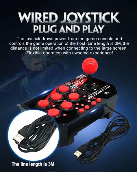 Ylw Switch Joystick Complete Function Buttons Usb Plug