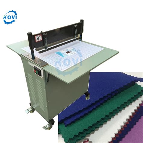 Mnual Fabric Sample Cutting Machine Electric Zigzag Textile Cloth