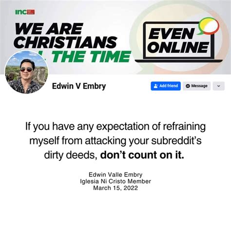 Whatever Happened To Edwin Valle Embry The Inc Faith Defender Endorsed