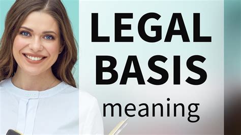 Understanding "Legal Basis": A Guide for English Language Learners - YouTube