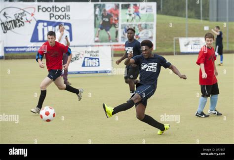 Participants During A Football Pools Fives Event At Tupton High School