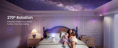 270Adjustable Stand Mini Projector With 5G WiFi And Bluetooth WiMiUS S27 Portable Projector