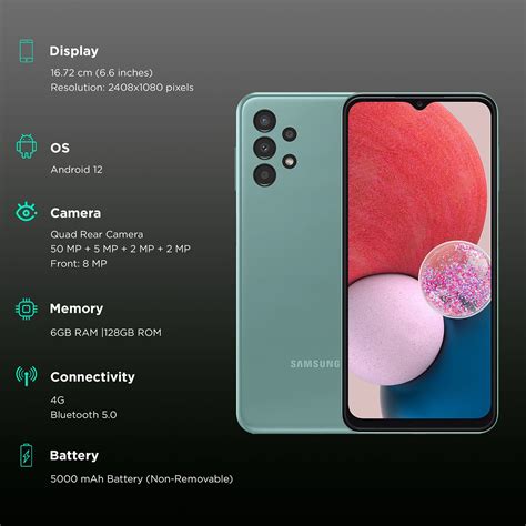 Buy Samsung Galaxy A13 6gb Ram 128gb Green Online Croma