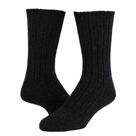 Merino Wool Charcoal Grey Ragg Crew Sock 98 Merino Wool 2 Pair