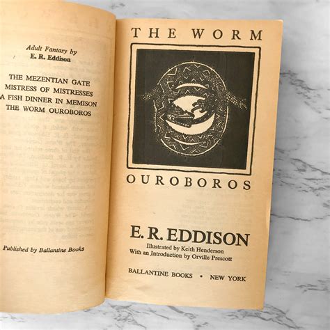The Worm Ouroboros By E R Eddison [u S First Edition]