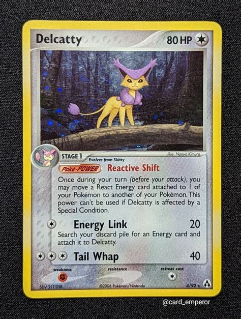 Pokemon Tcg Delcatty Ex Legend Maker 2006 492 Holo Rare Card Lp See