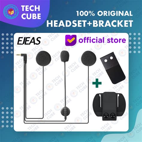 Jual Headset Earpiece Mic Bracket Metal Clip Clamp Kit Penjepit Intercom Helm Ejeas V6 Pro Dan