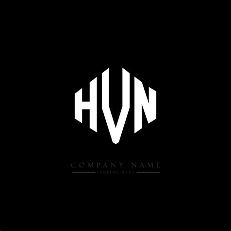 Hvn Letter Logo Design With Polygon Shape Hvn Polygon And Cube Shape