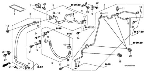 A C Hoses Pipes 2007 Honda Odyssey 5 Door Exl T Ka 5at