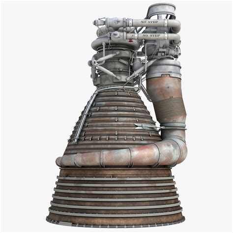 Rocket Engine F 1 3d Model 219 3ds C4d Fbx Ma Obj Max Free3d