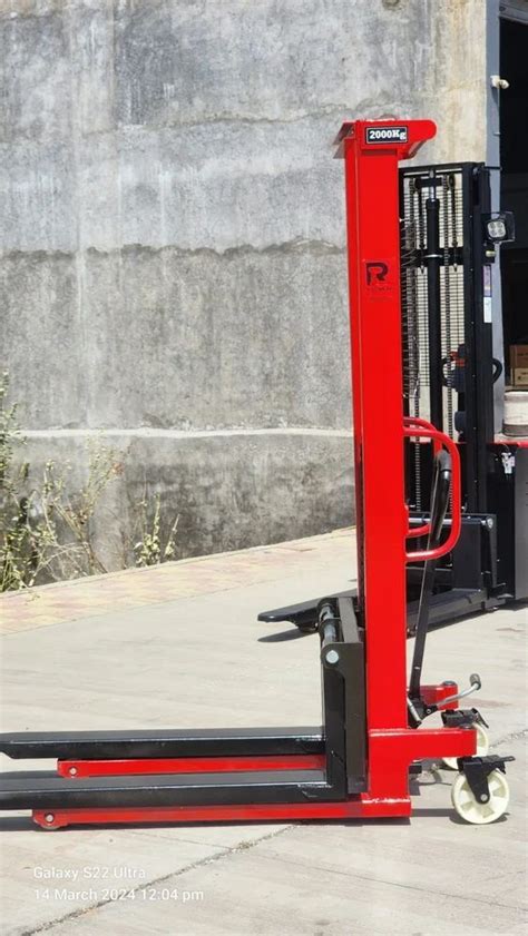 Mild Steel Manual Fork Stacker For Material Handling At Rs 42000piece In Ahmedabad