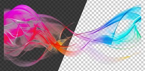 Png Vibrant Abstract Wave Patterns Premium Ai Generated Psd