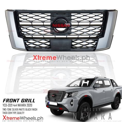 Nissan Navara 2021 To 2025 Thailand Made Front Matte Black With Chrome