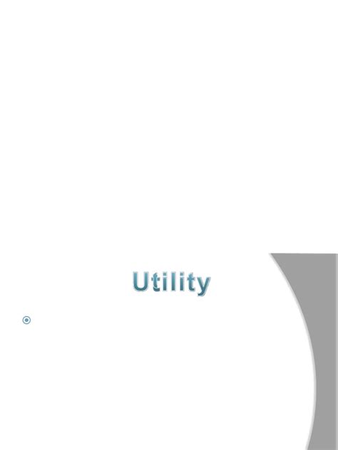 Utility Analysis Pdf