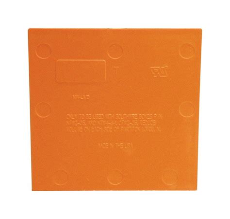 Cantex 4 In H Square Divider Plate Orange Pvc