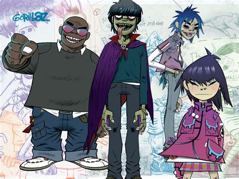 Gorillaz Miembros De La Banda