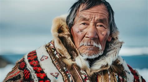 The Portrait Of An Old Greenlander Dressed In Traditional Clothing Represents A Deep Connection