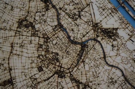 Vintage Tennis Racket Map