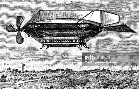 Conceptual Dirigible Airship 19th Century High Res Vector Graphic Getty Images