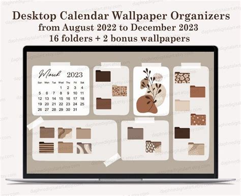 Desktop Organizer Wallpaper Monthly 2023 With Folder Icons Artofit