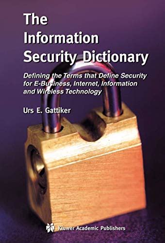 The Information Security Dictionary Softarchive