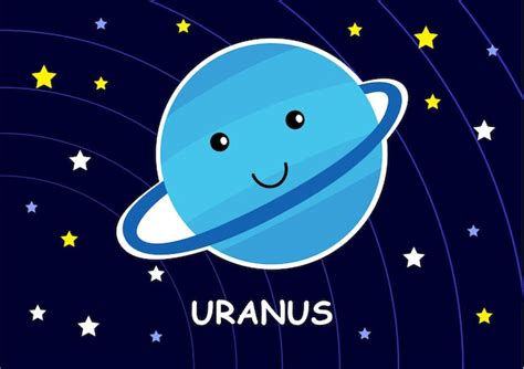 Premium Vector Cute Uranus Vector