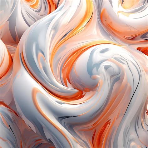 Seamless Liquid Marble Texture In Vibrant Hues With Abstract Fluid