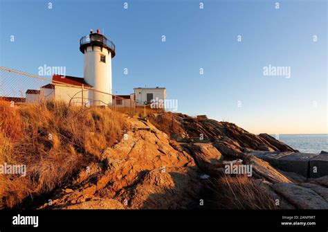 Beautiful Sunset Of Eastern Point Lighthouse At Gloucester