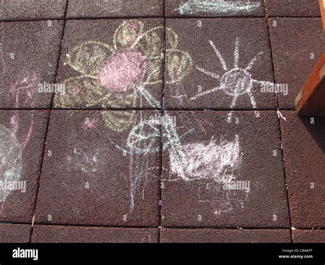 Floor Chalk Drawings