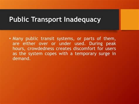 Urban Transport Problems Pptx Logistics And Transportation Industry