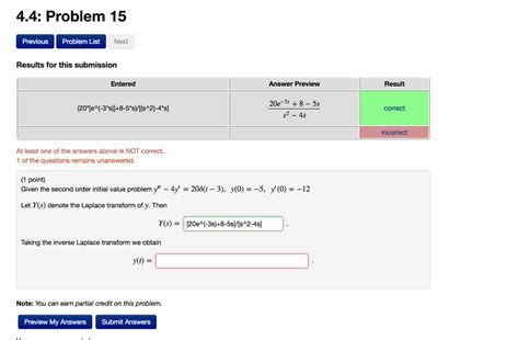 solved 4 4 problem 15 previous problem list next results