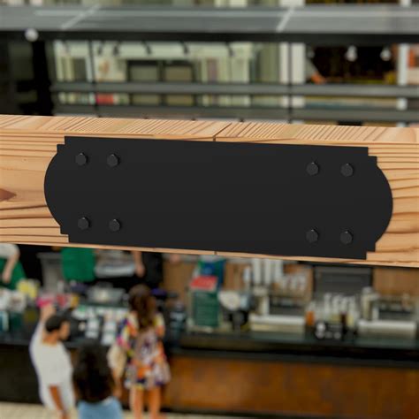 Straight Bracket Crowned Style For 6 Inch Lumber Wood Post Brackets