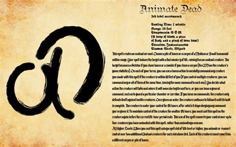 Animate Dead Dungeons And Dragons Sigil Dnd Classes